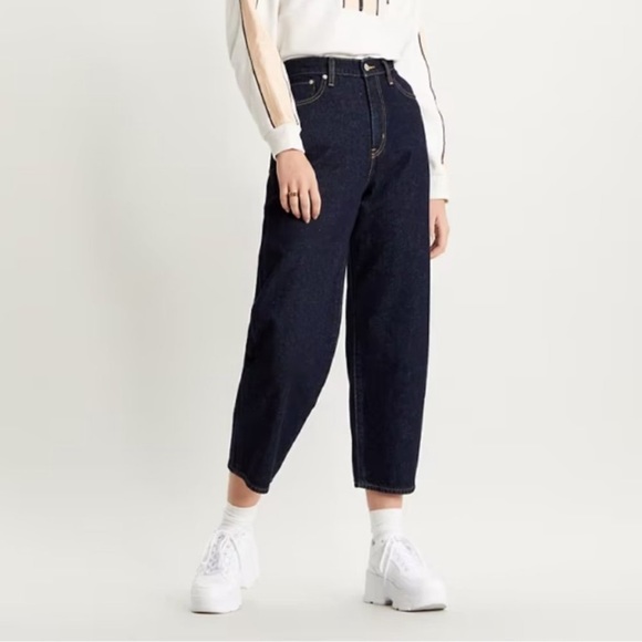 Levi's | Jeans | Levis Balloon Leg Premium Hemp Blend High Rise Mom ...
